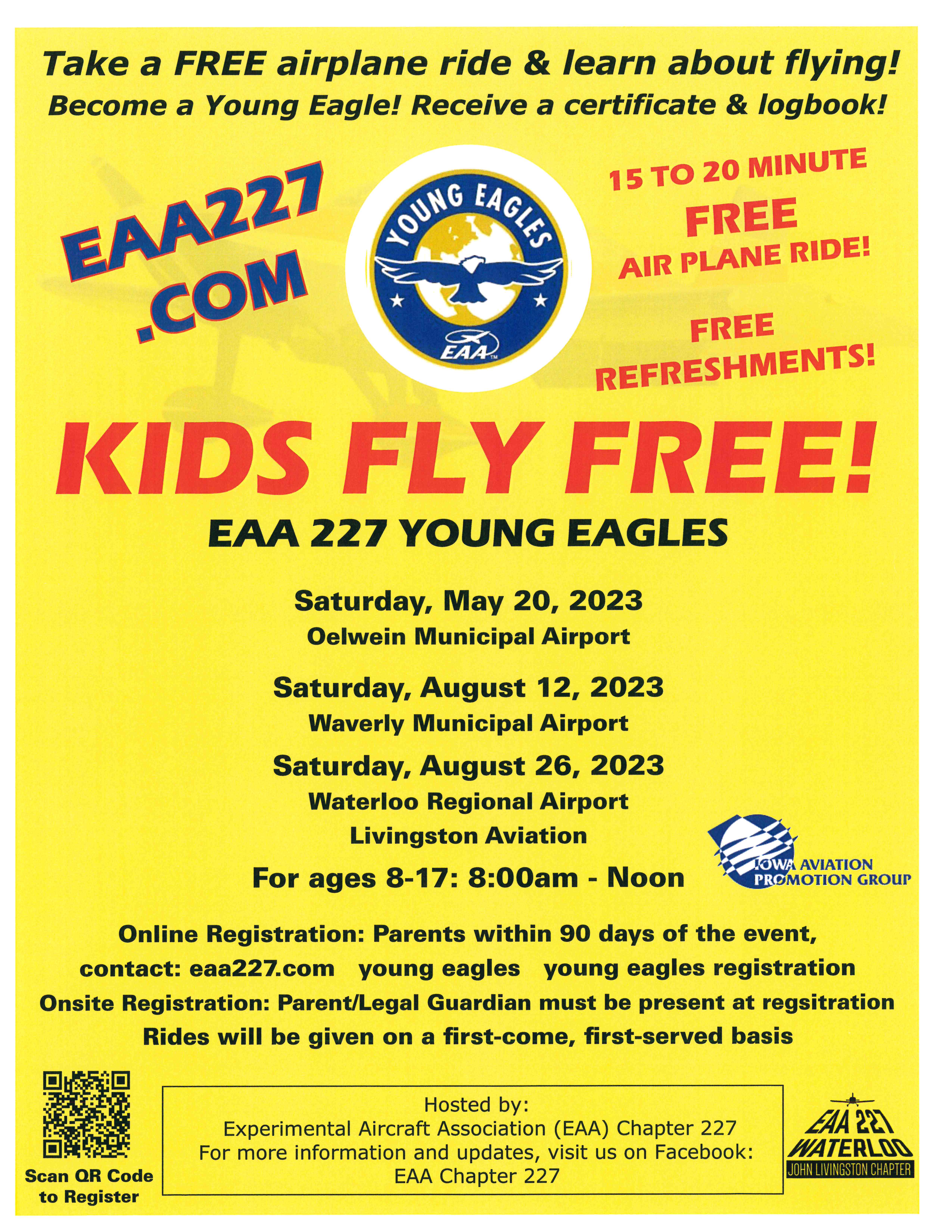 Kids Fly Free Event | Oelwein Iowa